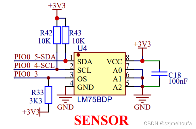 用LPC1114的I2C总线读取LM75BD温度传感器温度并以串口显示在上位机_lpc单片机硬件i2c-CSDN博客