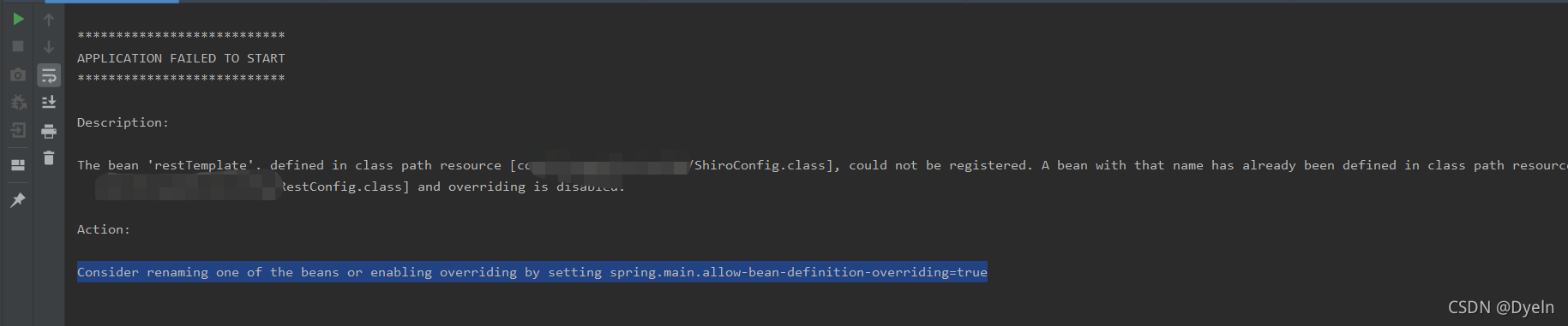 SpringBoot启动提示Consider renaming one of the beans or enabling overriding by setting spring.main ...