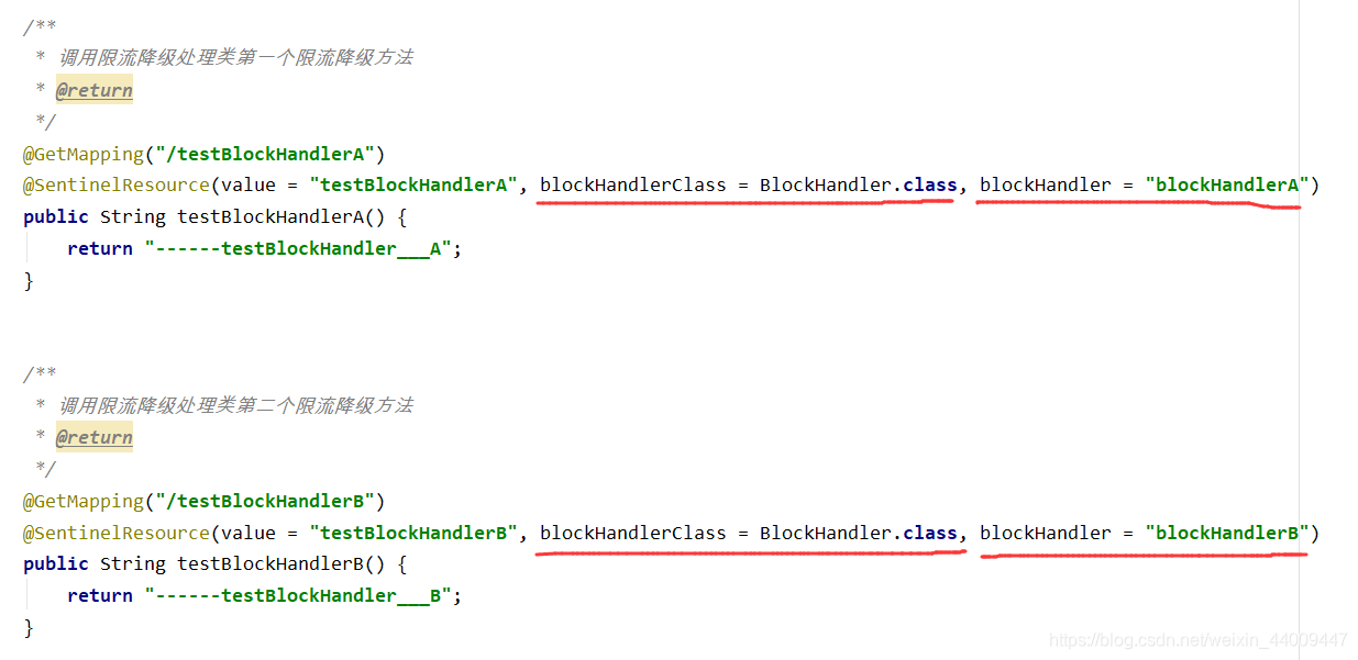 @SentinelResource注解中blockHandler与fallback属性详解_blockhandlerclass-CSDN博客