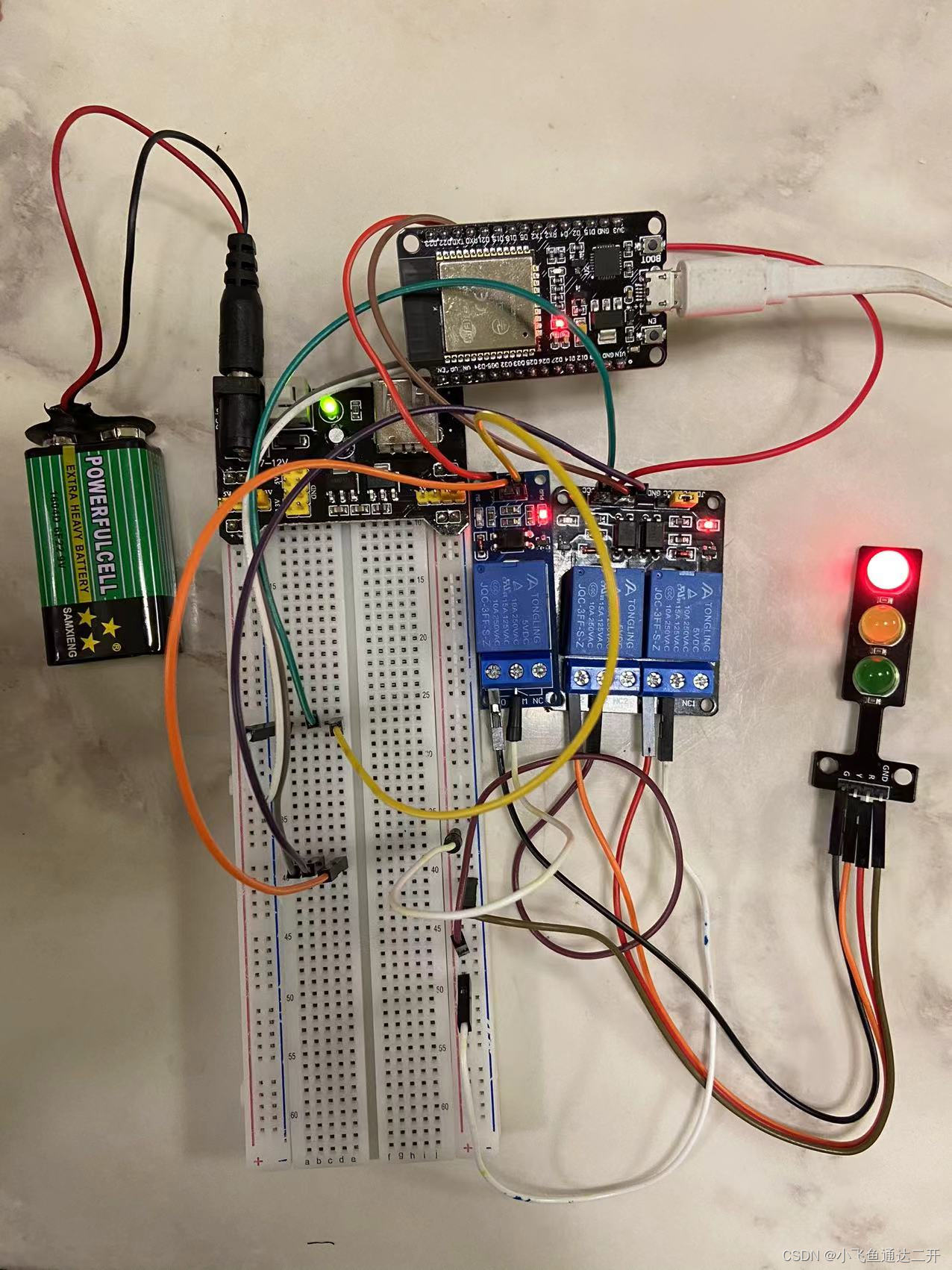 【arduino】实验使用esp32控制可编程继电器制作跑马灯(图文)esp32控制继电器电路图 Csdn博客 8017