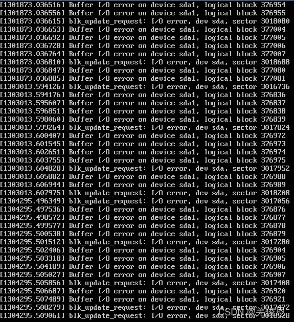 Buffer I/O Error on device sdx报错分析处理（暂未找到根本原因）_buffer io error on dev sdc-CSDN博客