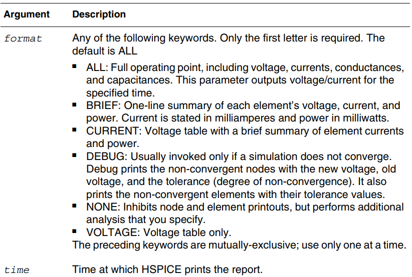 【HSPICE】输入网表文件 --- 常用分析类型及相关描述语句_hspice语法-CSDN博客