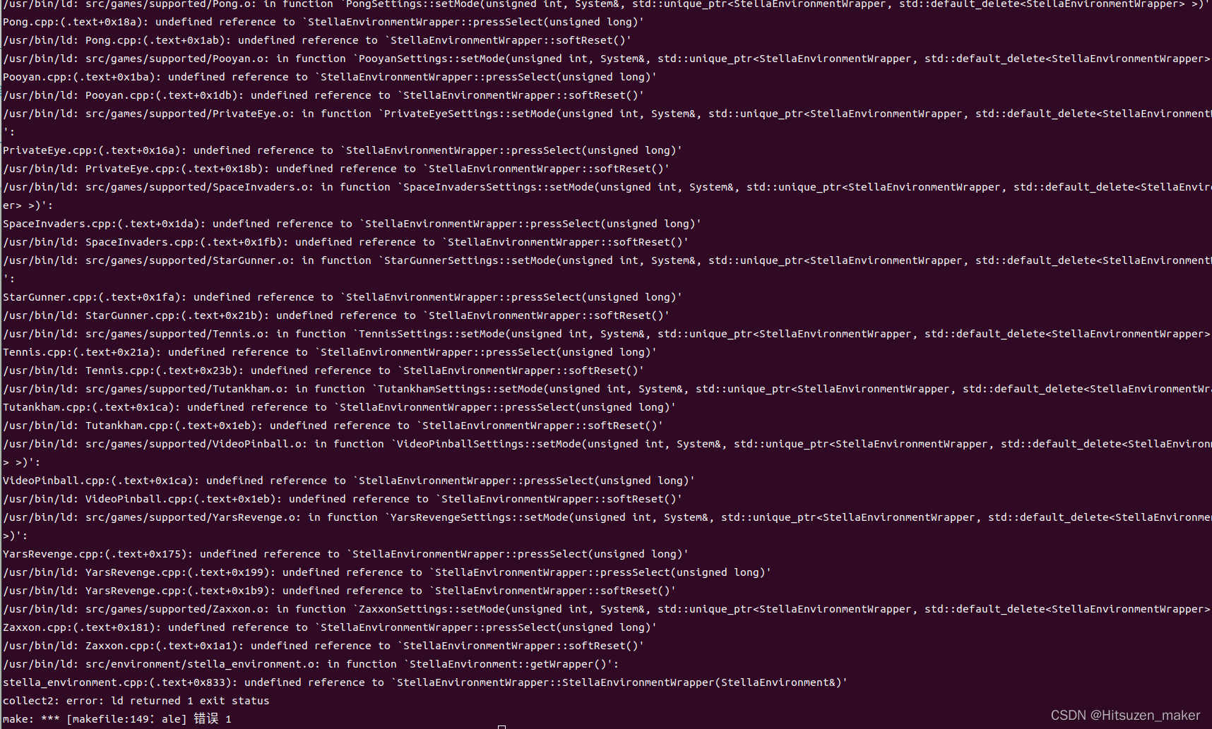 pip install ale-python-interface时安装失败，解决办法_gcc: fatal error: cannot ...