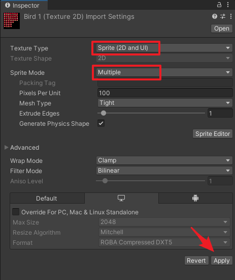 【游戏开发工具】Unity将Slice分割后的Sprite图分离成多张小图单独保存成文件（关键字：SplitTexture ...