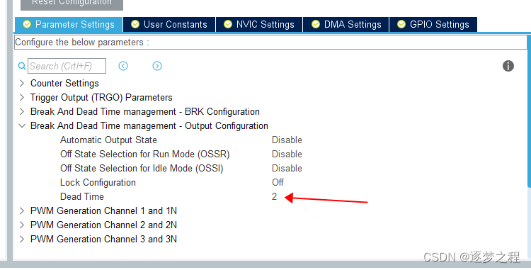 STM32输出3对PWM互补信号做电机控制-C代码含keil仿真_stm32 pwm互补输出-CSDN博客