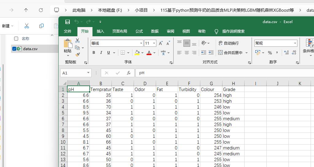 115基于python预测牛奶的品质含MLP决策树LGBM随机森林XGBoost等_mlp实现决策树-CSDN博客