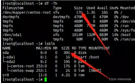 Linux 扩容 / 根分区(LVM+非LVM)_linux创建30g分区sda3-CSDN博客