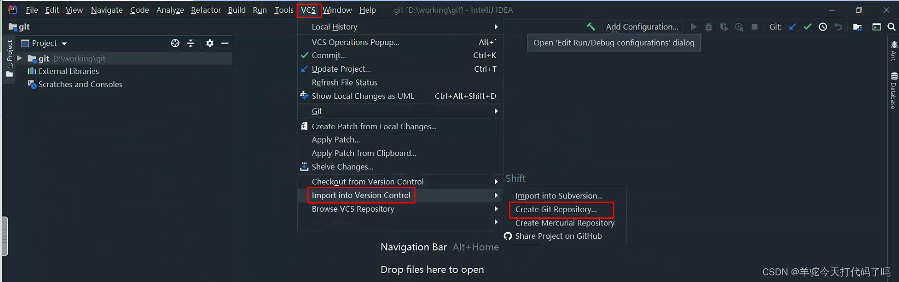 IDEA如何稳定使用git拉取和推送文件到github，并解决 git pull failed、Push failed ssh报错_idea 拉去github代码经常失败如何解决-CSDN博客