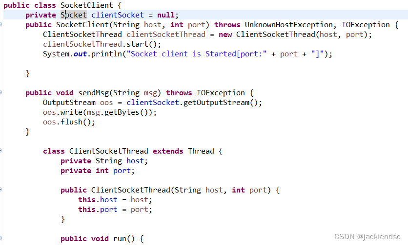 Java Socket服务端客户端例程_java socket客户端服务器端-CSDN博客