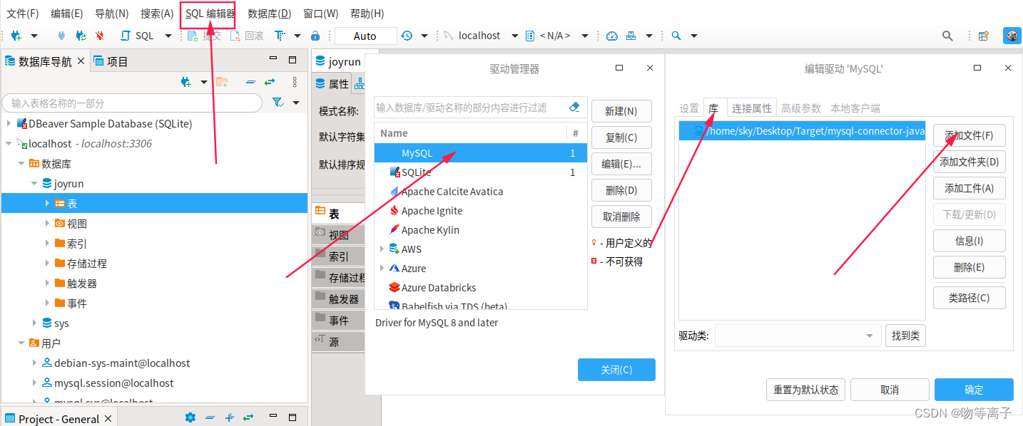 linux-ARM下的数据库管理工具的安装使用（dbeaver）_dbeaver arm-CSDN博客