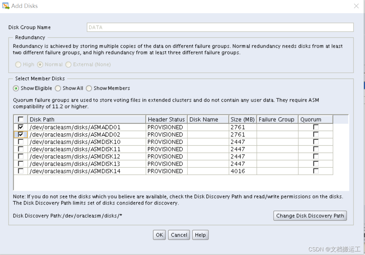 ASM添加磁盘-ASMLIB_asmca 添加磁盘-CSDN博客