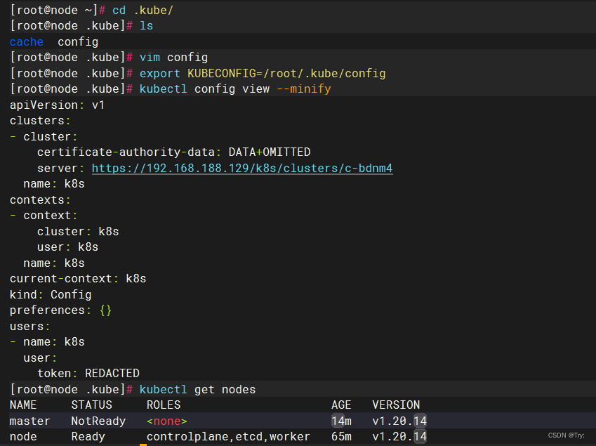 k8s kubectl配置/root/.kube/config后无效解决_kubectl kubeconfig-CSDN博客