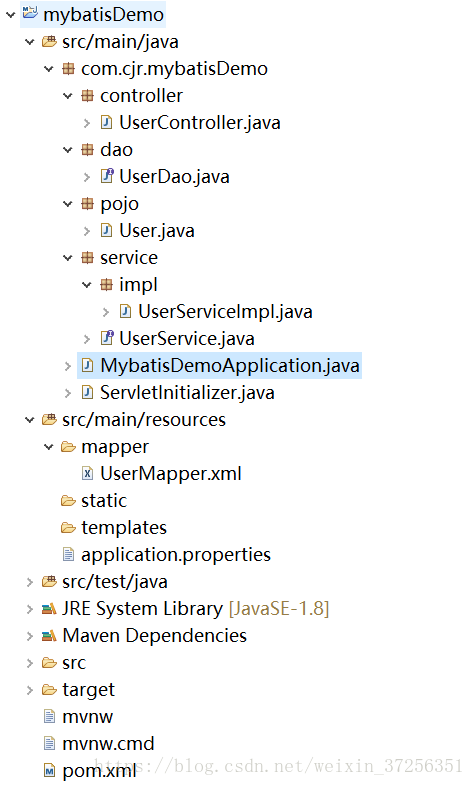 eclipse 下的 spring boot + mybatis 简单使用_eclipse springboot mybaits-CSDN博客