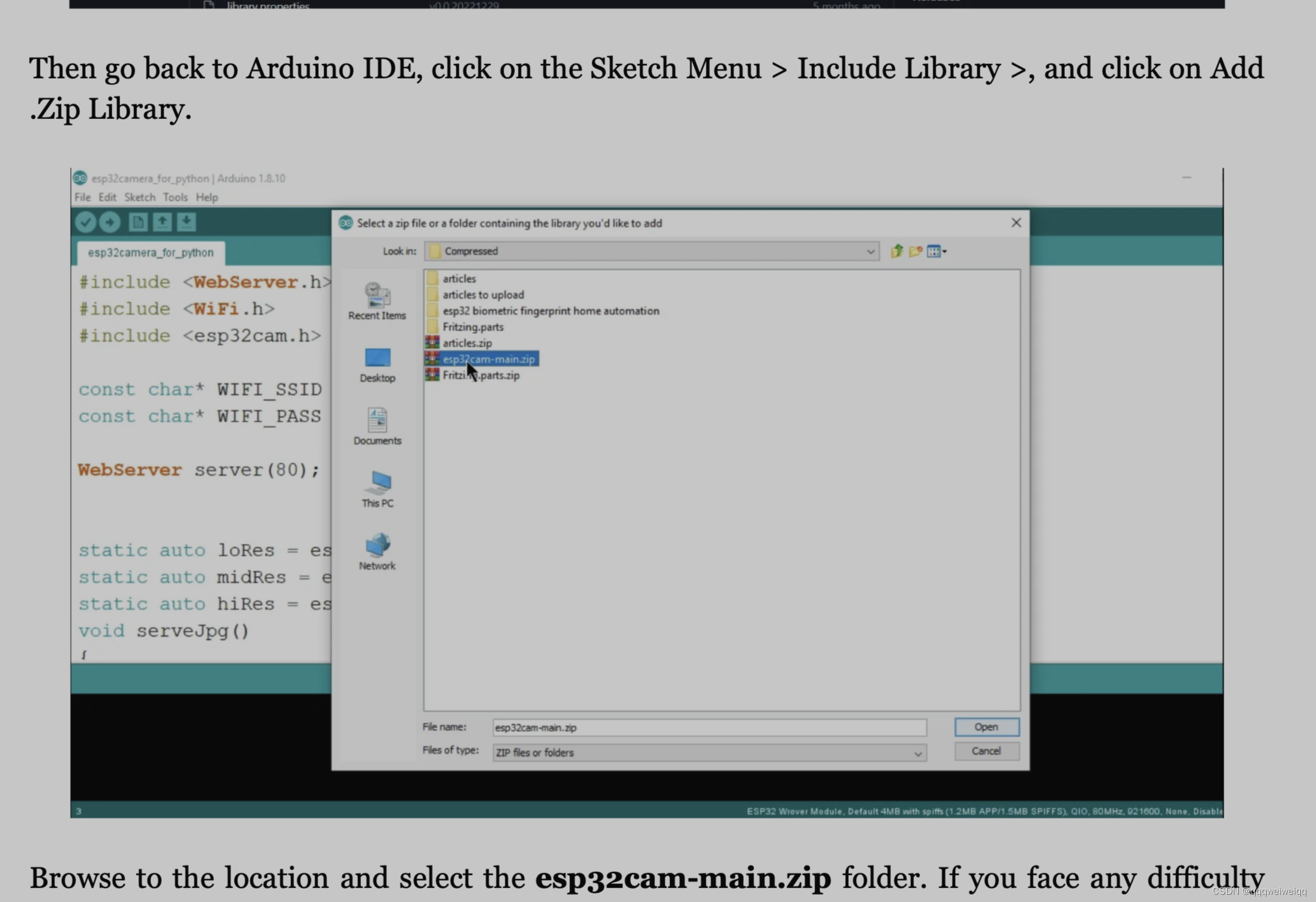 compile error ESP32cam.h no such file or directory_esp32cam.h有头文件提示不存在-CSDN博客