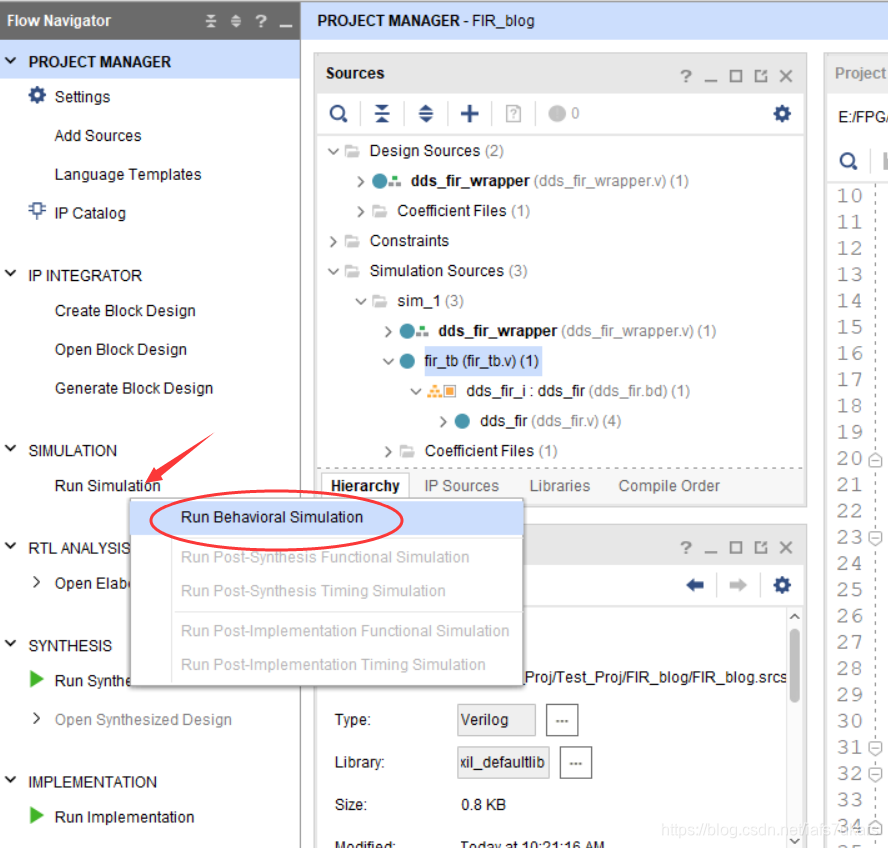 Vivado2018.2联合Matlab的FIR滤波器设计与仿真_coefficient structure inferred-CSDN博客