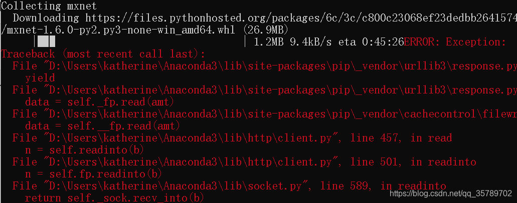 mxnet安装的坑 ---ModuleNotFoundError: No module named ‘mxnet‘-CSDN博客