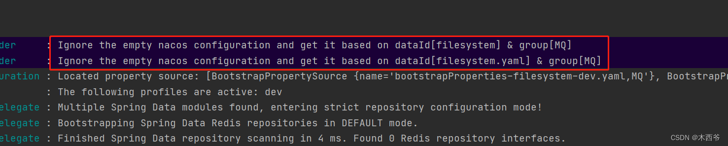 Nacos Ignore The Empty Nacos Configuration And Get It Based On Dataid Java 木西爷 Gitcode 开源社区