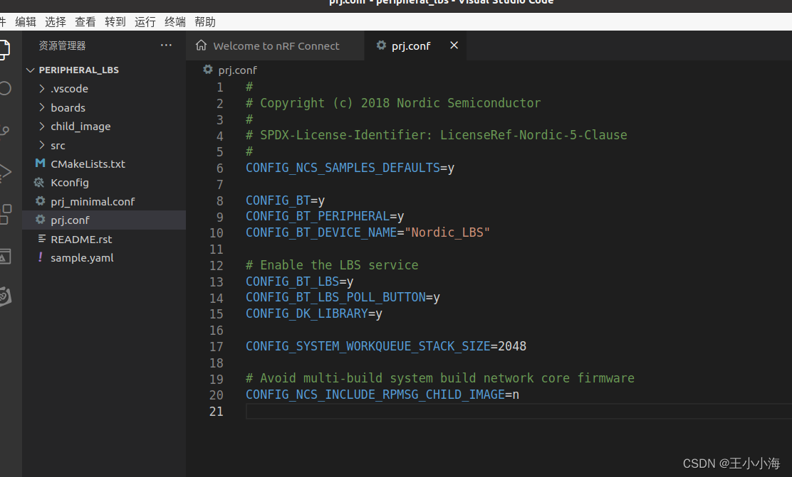 【nRF5340】【笔记分享】5340基于 BLE LBS 自定义网络核固件点亮LED并合并固件分享_nrf5340 bootloader移植-CSDN博客