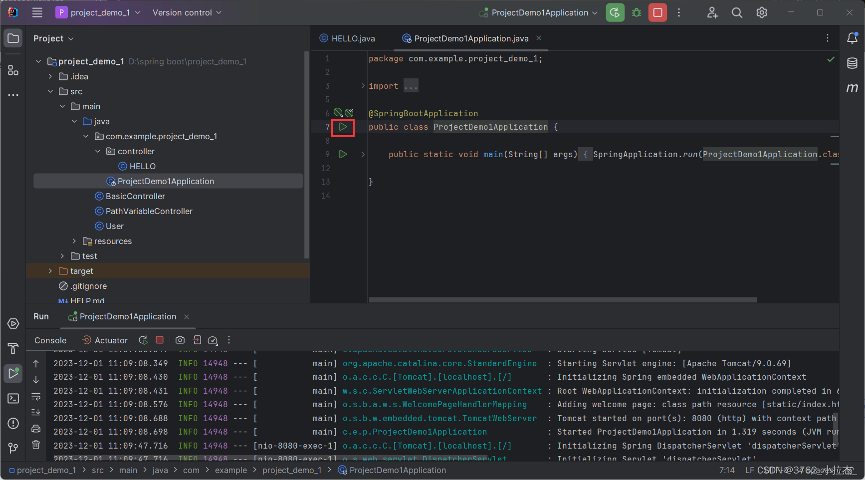 用SpringBoot创建第一个hello程序_idea springboot hello-CSDN博客