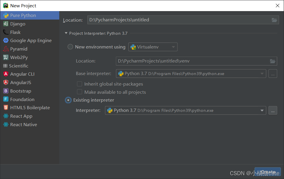 实验3：pycharm创建Python项目_pycharm2018新建项目-CSDN博客
