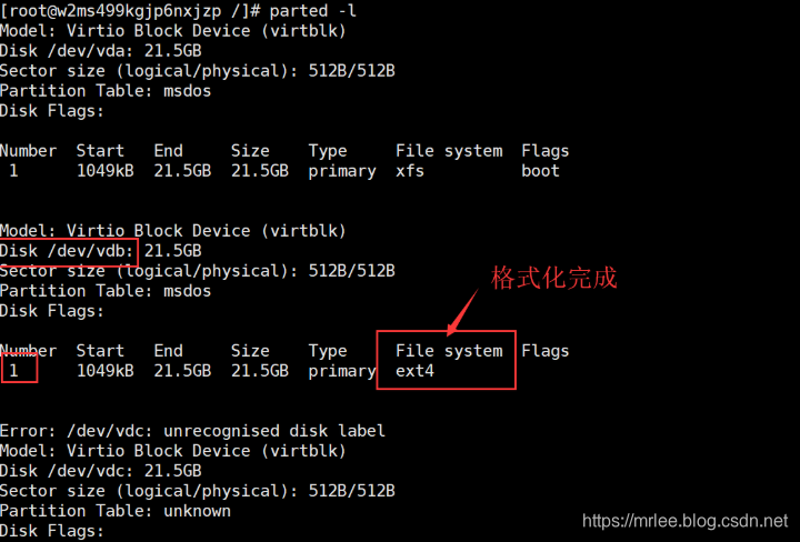 Linux/Centos磁盘分区挂载_centos 如何把磁盘vdb的空间给vda-CSDN博客
