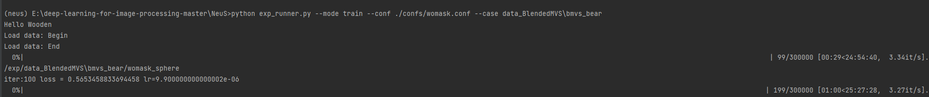 【三维重建】【深度学习】windows10下NeuS官方代码Pytorch实现-CSDN博客