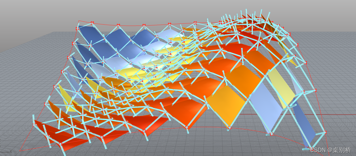 gh基础杂学03 生成张拉膜顶棚_gh decontstruct brep-CSDN博客