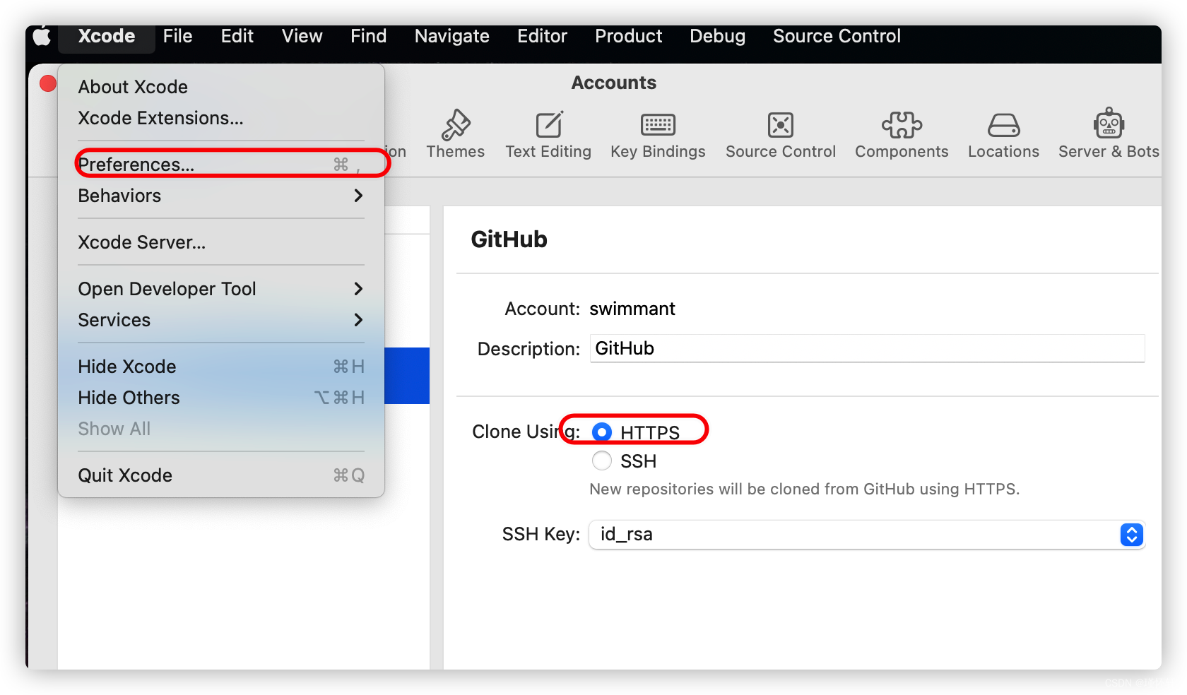 Mac Xcode工具 配置github 流程xcode设置github后如何使用github Csdn博客