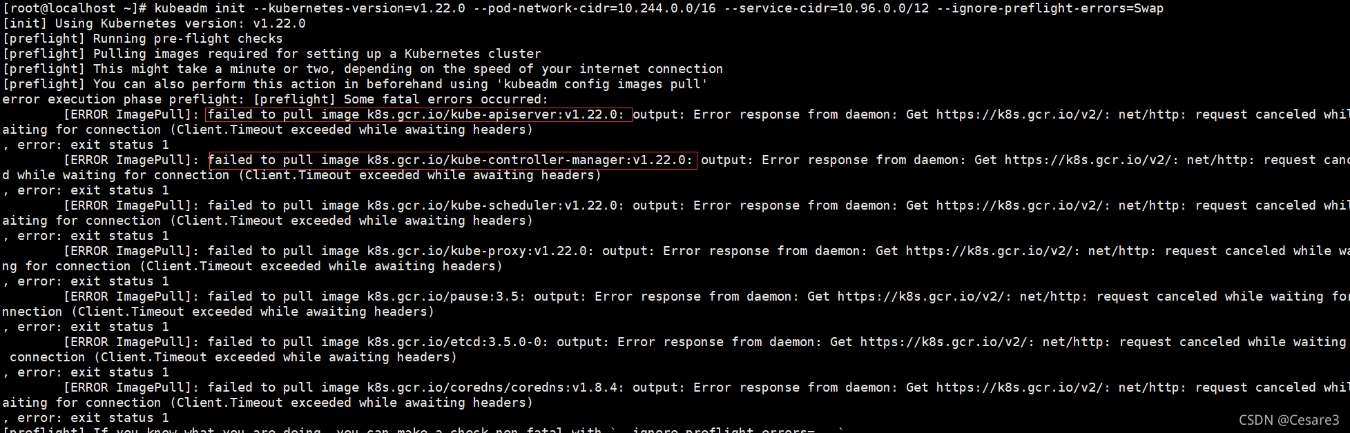 k8s-集群初始化kubeadm init踩的坑和经验_初始化kubeadm时写错了ip-CSDN博客