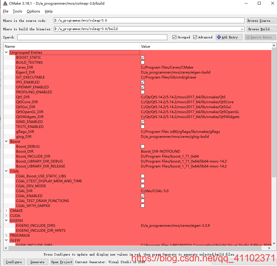用cmake在win10配置colmap_colmap windows-CSDN博客