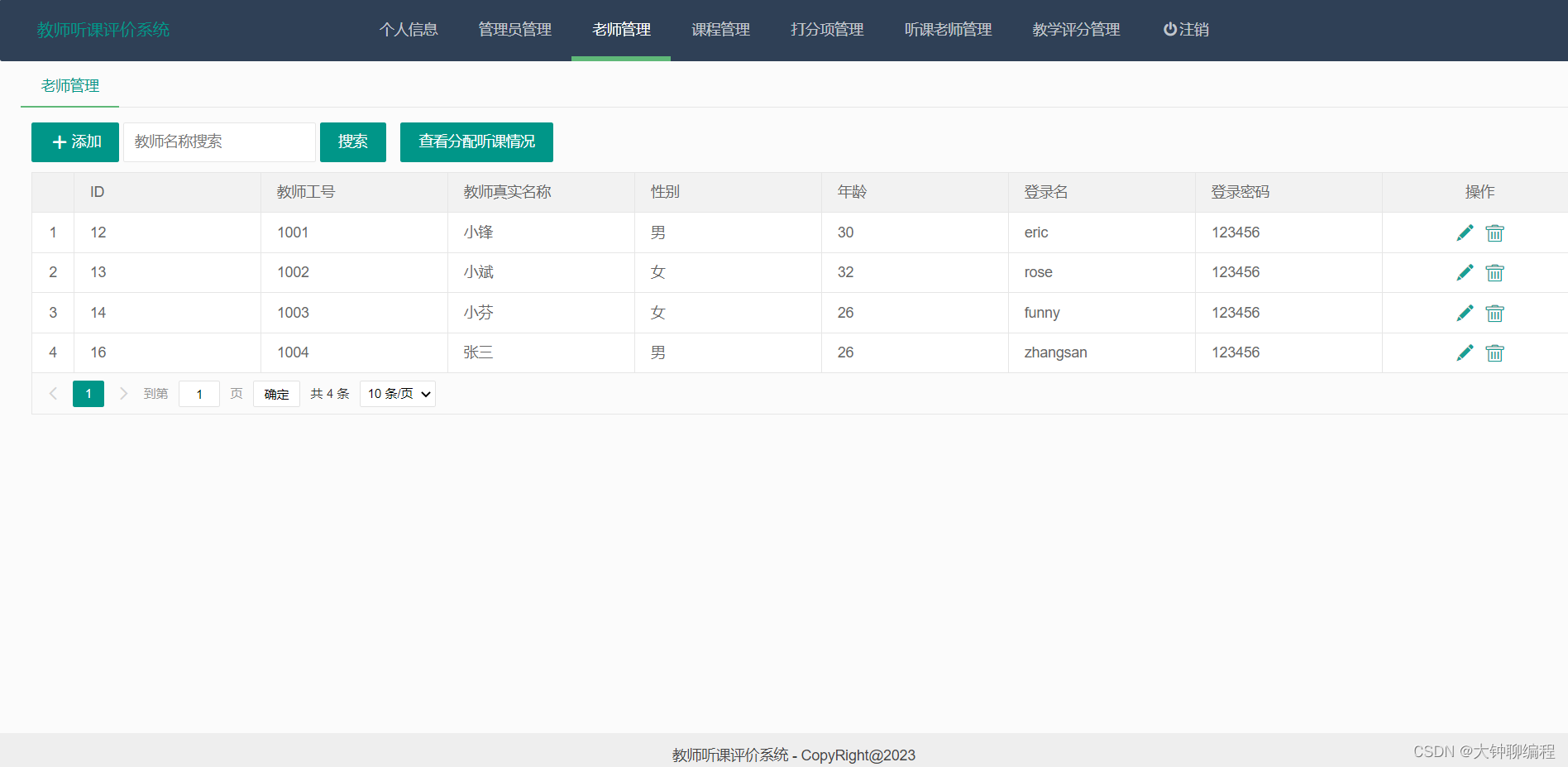 计算机毕业设计课程设计系列基于springboot教师听课评价系统基于springboot的高校讲师测评系统 Csdn博客