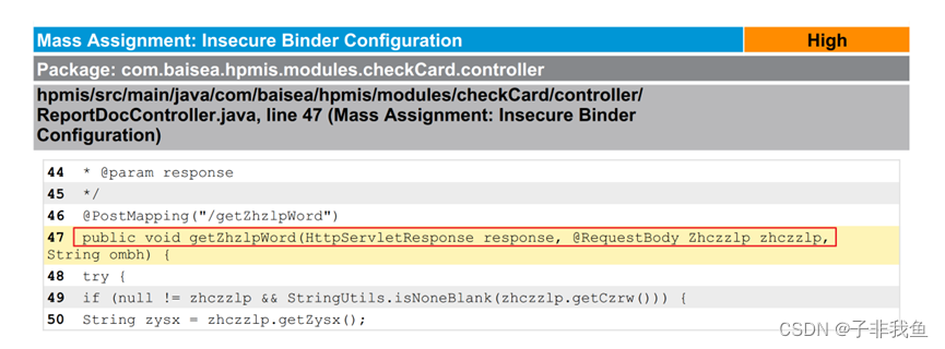 解决高风险代码：Mass Assignment: Insecure Binder Configuration-CSDN博客