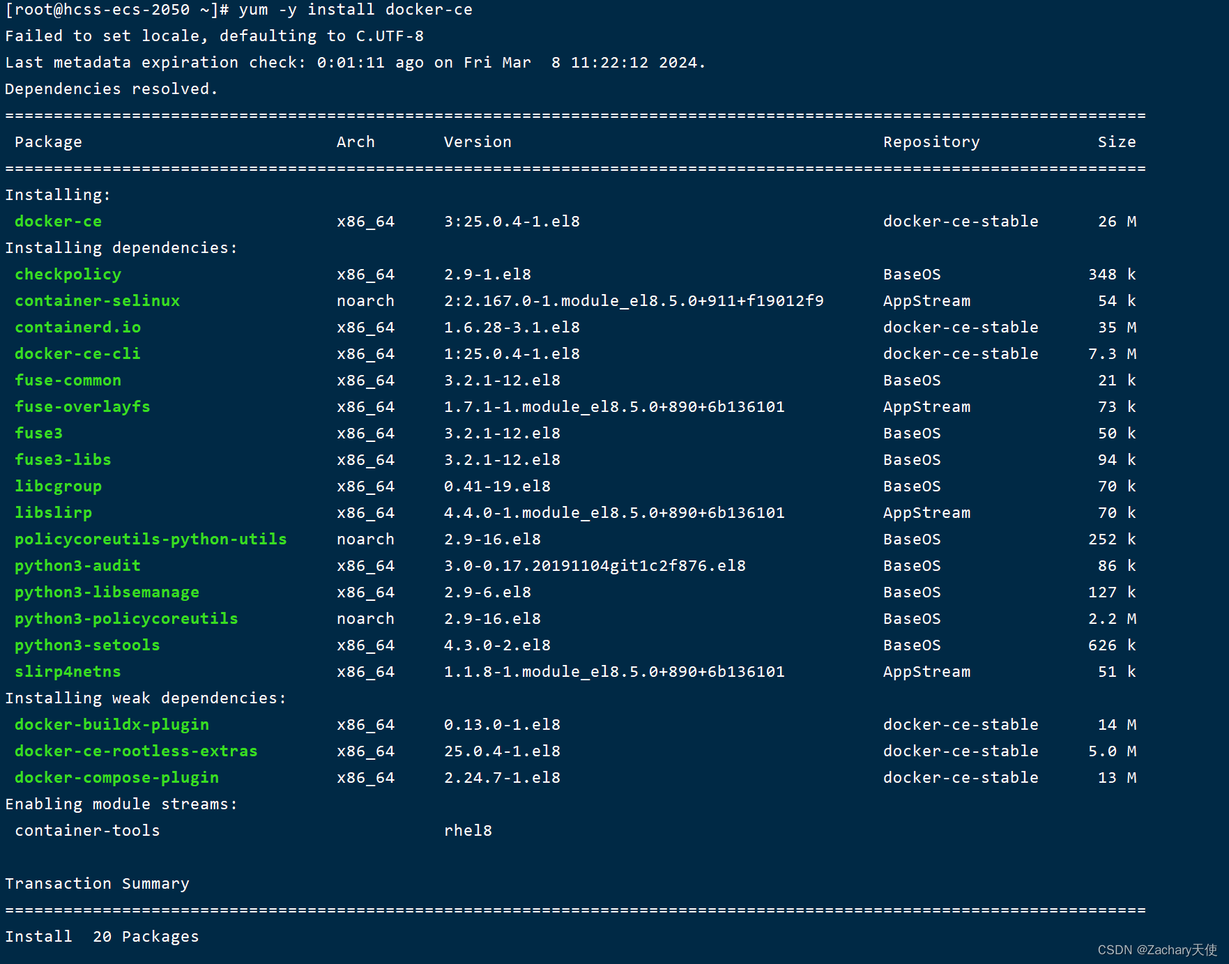 Centos8 安装docker详细步骤-CSDN博客
