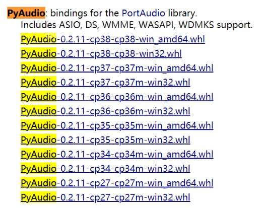 python如何安装pyaudio库_Python3.7安装pyaudio教程解析-CSDN博客