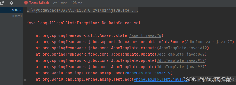 java.lang.IllegalStateException: No DataSource set-CSDN博客