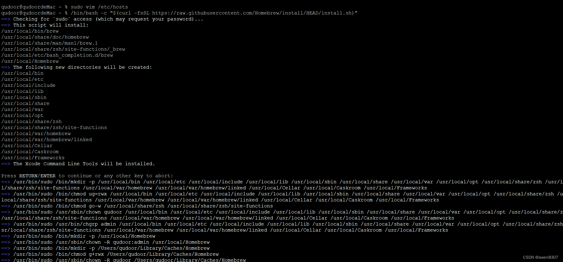 MaCOS12上HomeBrew部署_homebrew macos12-CSDN博客