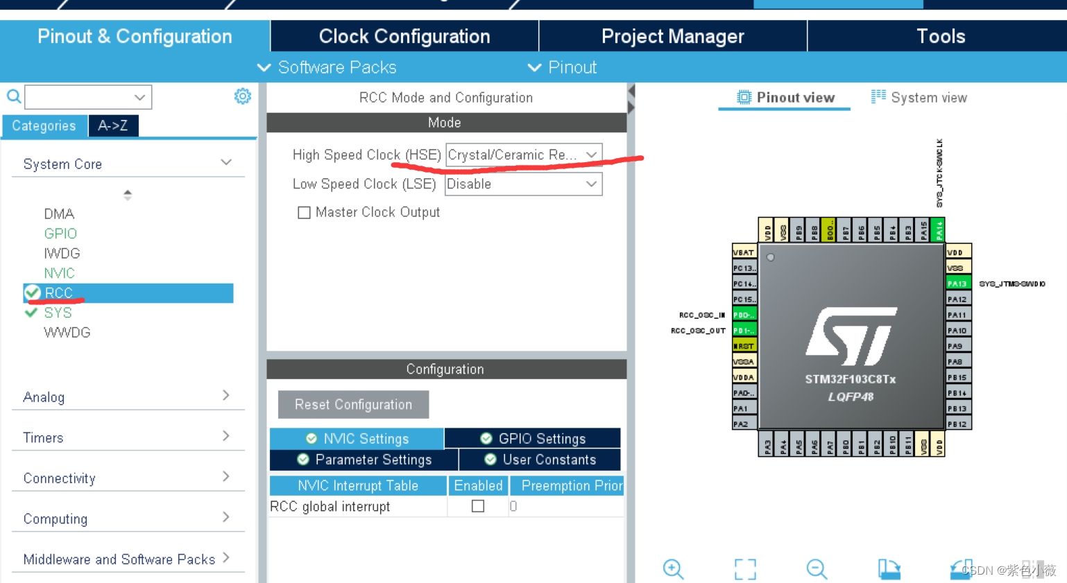 基于stm32f103cubemx实现双轴PS(ADC+DMA，ADC轮询模式)_stm32f103 cubemx adc dma-CSDN博客