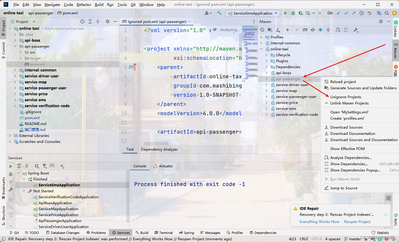 子模块 出现ignored pom.xml_ignored pom.xml怎么解决-CSDN博客