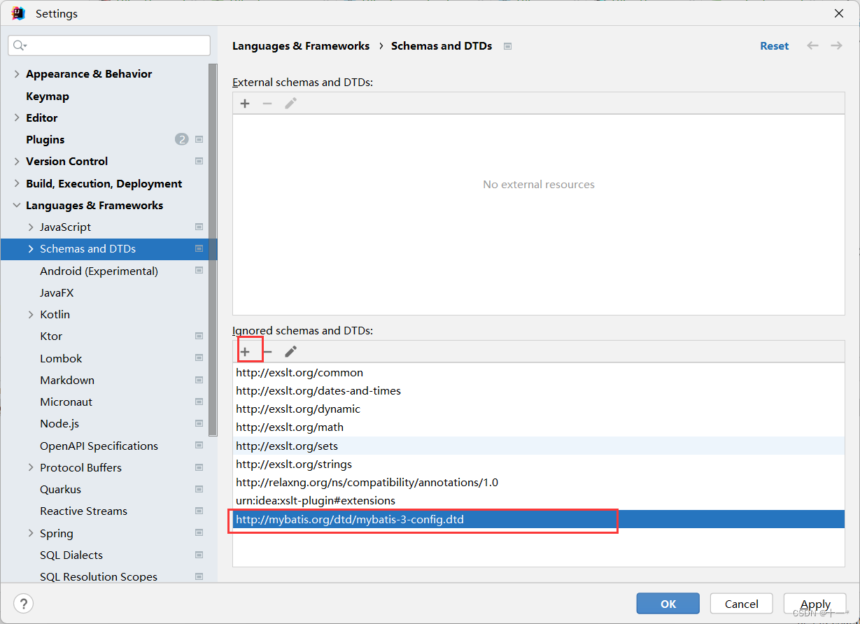 URI is not registered (Settings | Languages & Frameworks | Schemas and DTDs)问题处理-CSDN博客