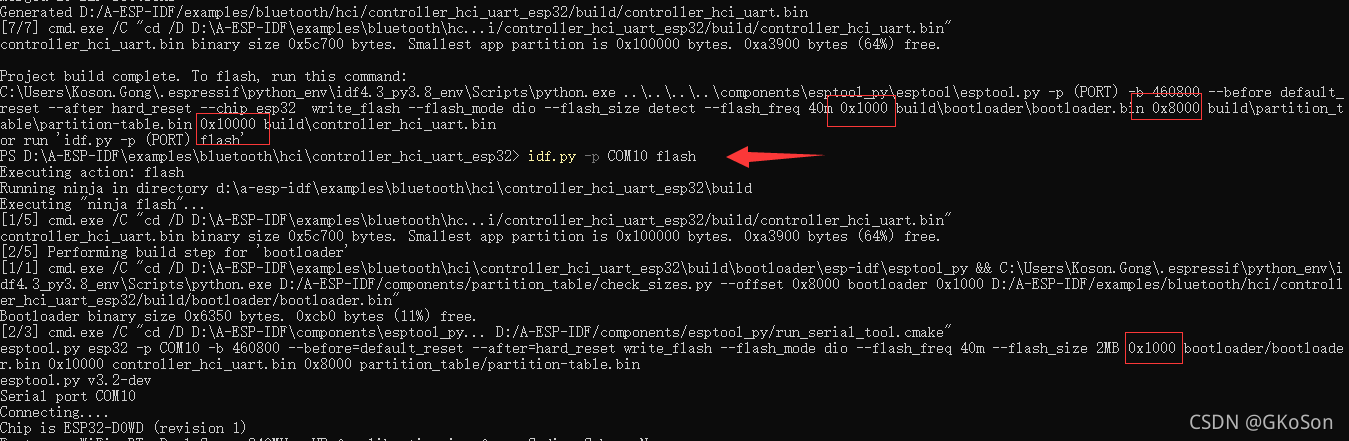 蓝牙测试-controller_hci_uart_esp32_detected size(8192k) smaller than the size in the -CSDN博客