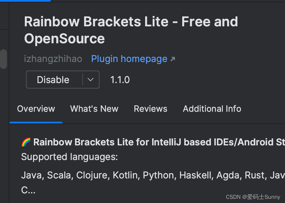 几款好用的IDEA开发插件_rainbow brackets lite - free and opensource-CSDN博客