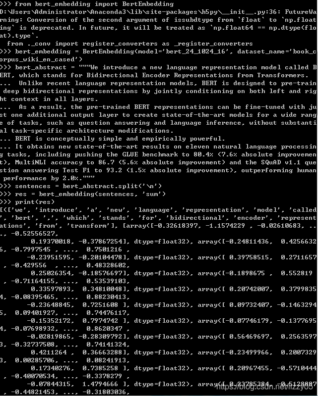 bert-embedding 安装及使用入门_embedding库安装-CSDN博客