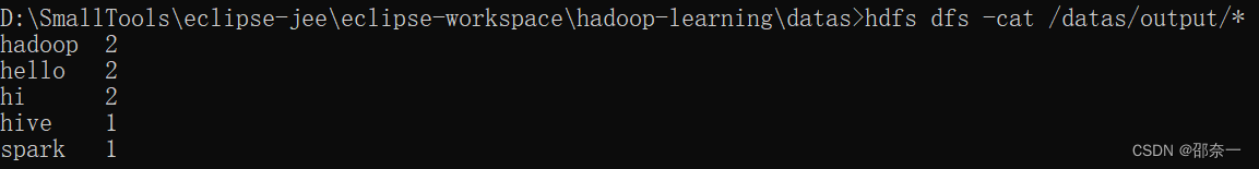 使用Eclipse完成WordCount案例（Windows本地运行）_eclipse wordcount-CSDN博客