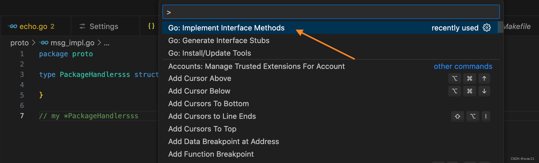 VsCode中golang 快速实现接口_golang vscode 怎么快速实现一个接口写出框架-CSDN博客