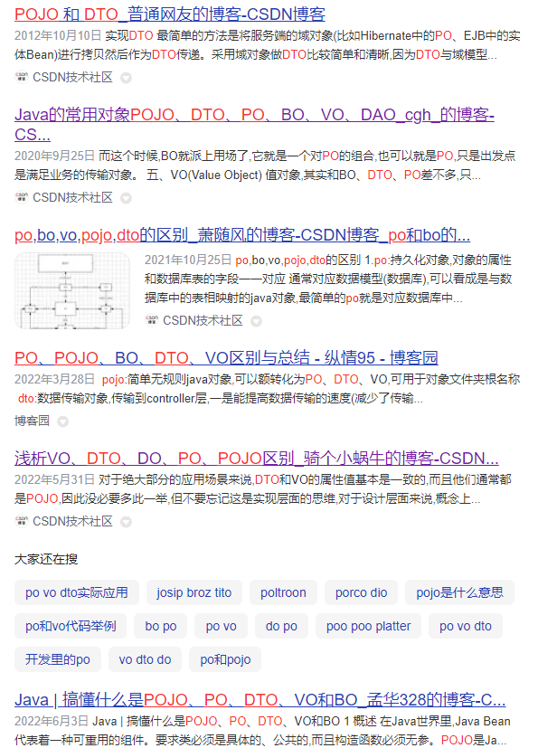 POJO分层领域模型详解：DTO、Query、Vo、Bo、Po、Do解析-CSDN博客