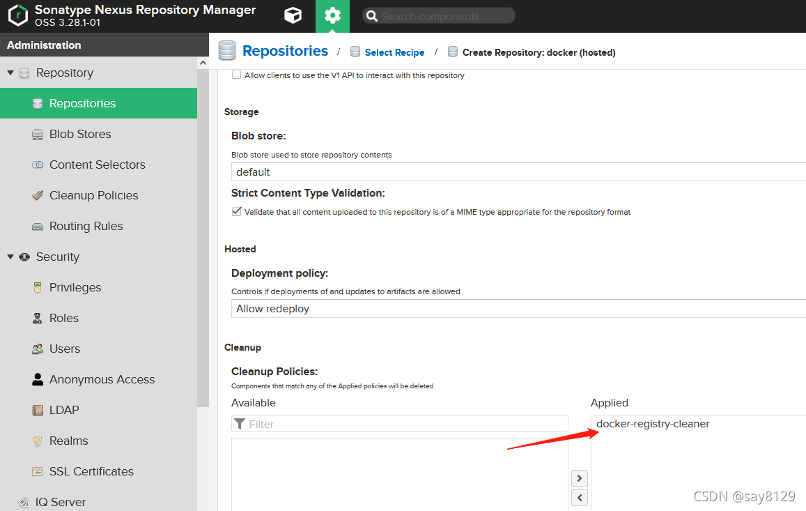 nexus3 docker镜像清理策略-Cleanup Policies_nexus cleanup policies-CSDN博客