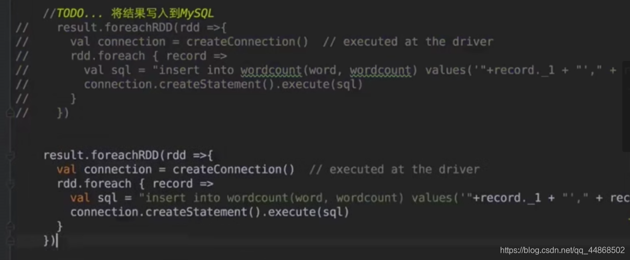Spark Streaming实时流处理项目实战笔记——将统计结果写入到MySQL数据库中_spark streaming 写入mysql-CSDN博客