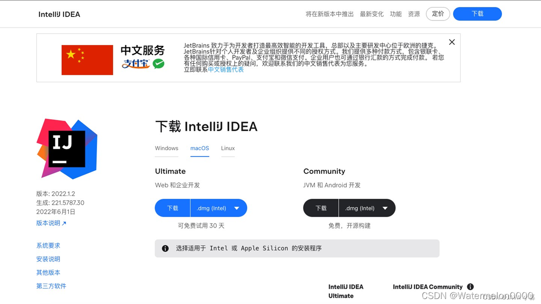 安装IDEA(Mac)_mac安装idea-CSDN博客