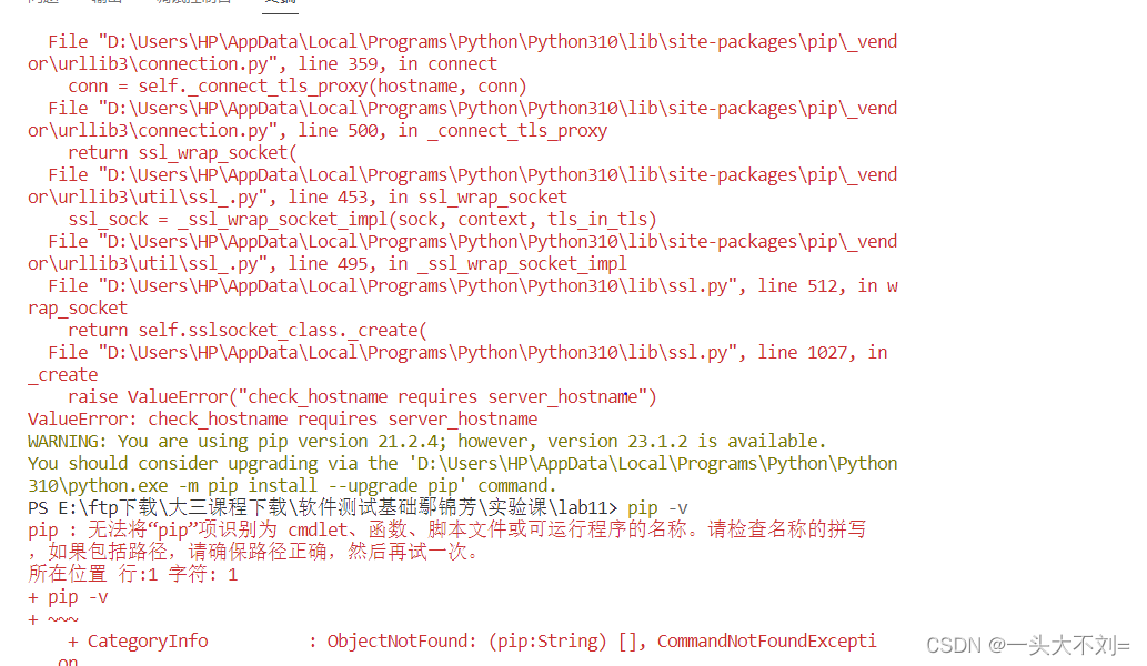 （最新解决办法）pip升级失败21版本以上升级到23_ubuntu18.04 pip3更新到23-CSDN博客