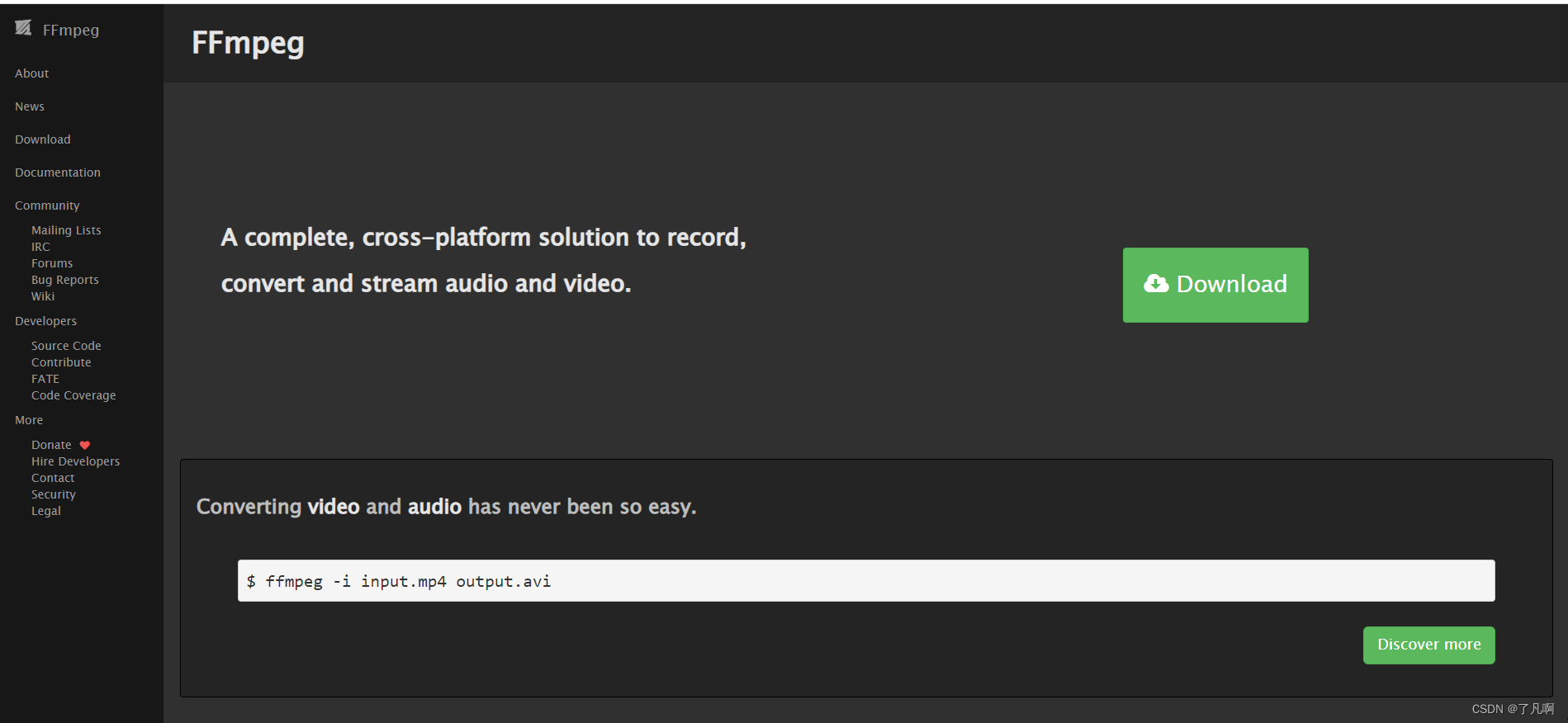 2、Window下安装FFmpeg并实现将摄像头的流推流到SRS_windows使用ffmpeg推流到srs-CSDN博客